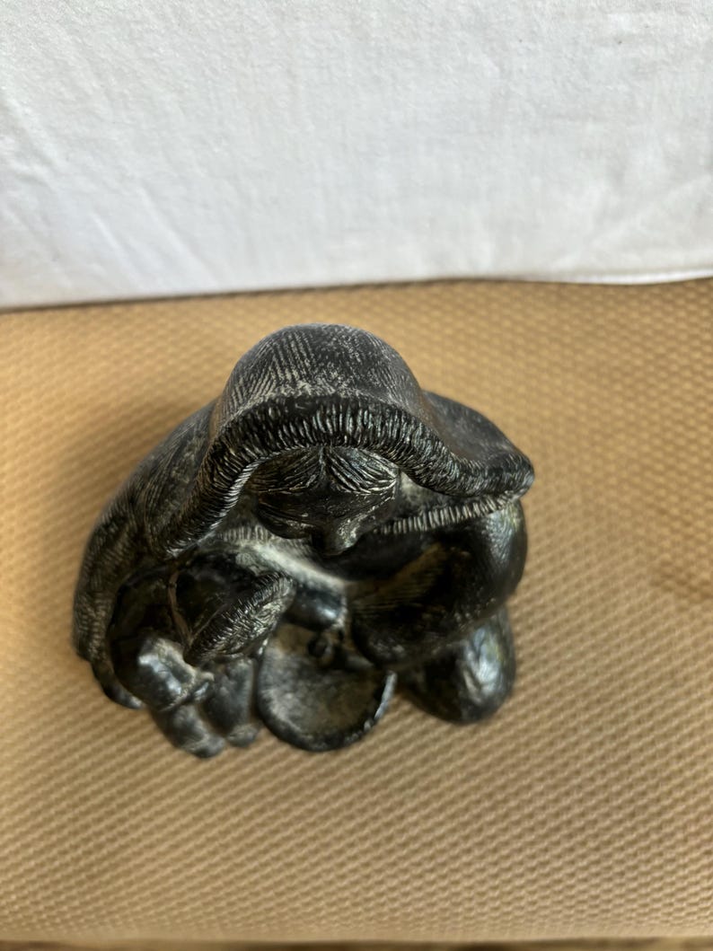 Vintage Inuit Mother & Child Cast Iron Figurine: the Wolf Sculptures - Etsy