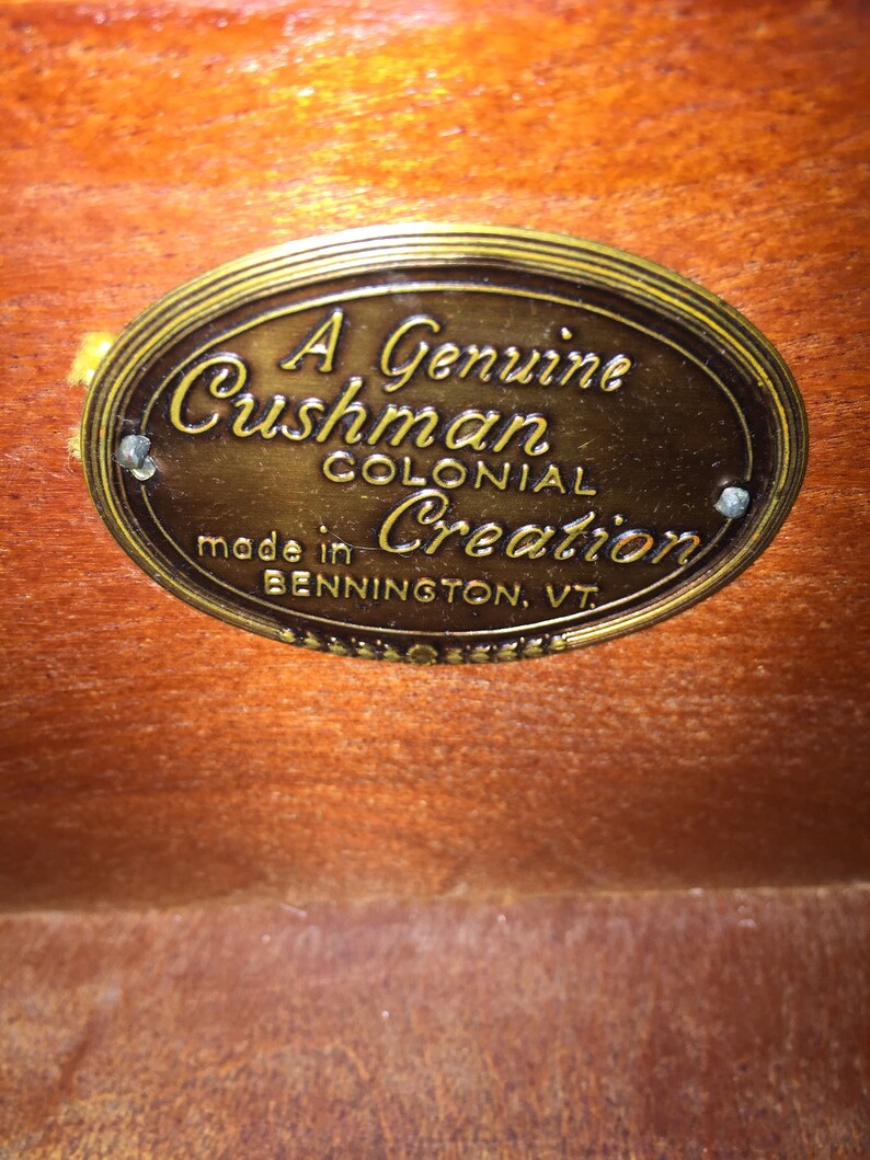 Cushman Brandywine Manor Table No. 7030, Vintage Double Trestle Mid ...
