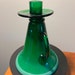 Vintage Blenko Style Green Candlestick Holder With Bell Bottom - Etsy