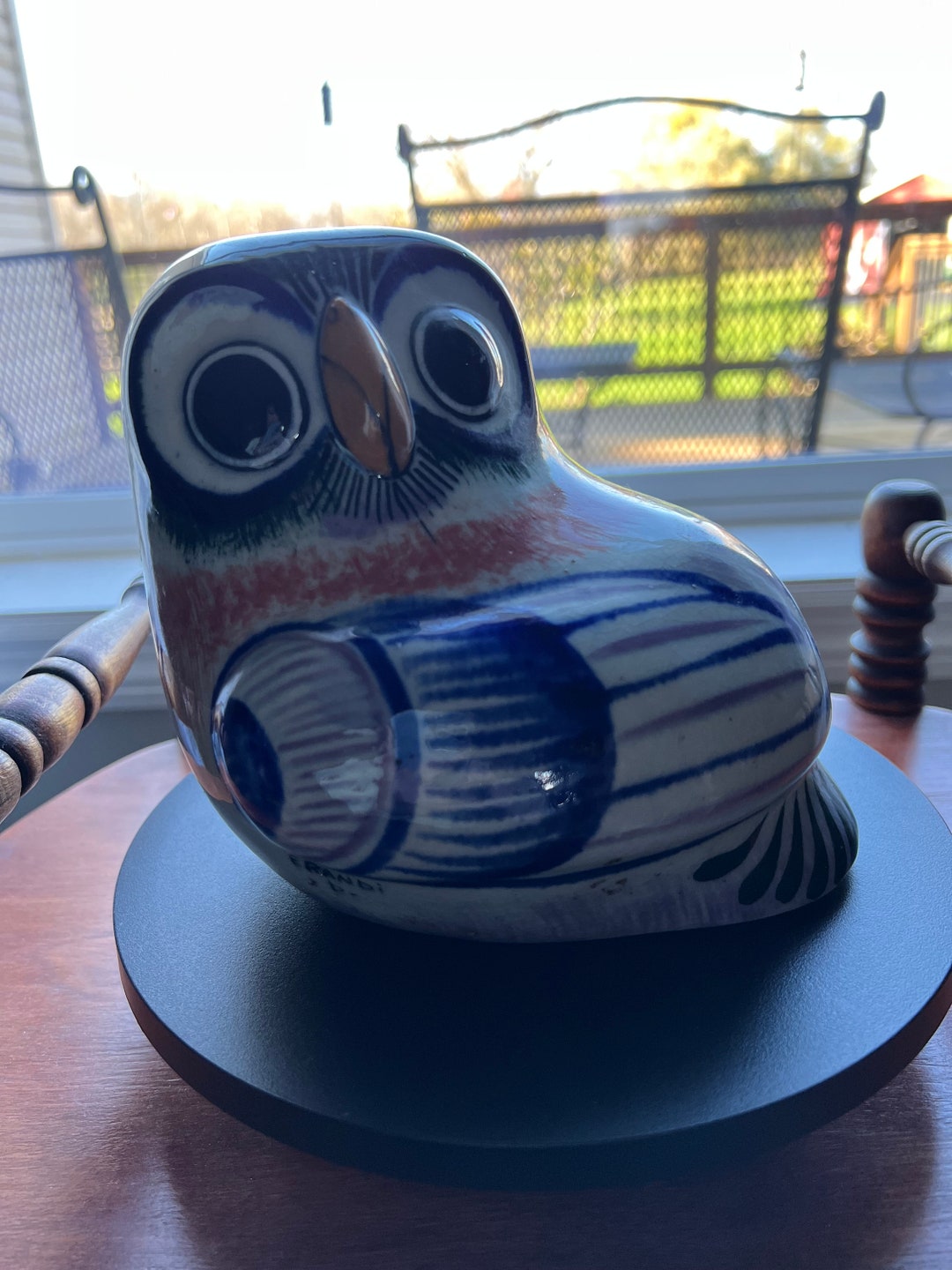 Vintage Tonala Mexican Pottery Owl - Erandi Signed Folk Art - Etsy