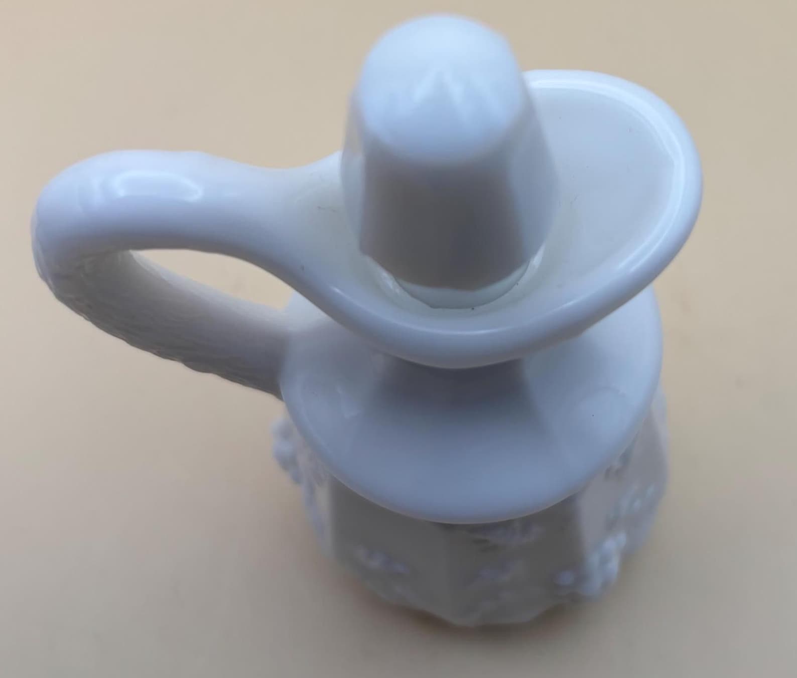 Vintage Milk Glass Cruet With Stopper Westmoreland Paneled Grape Design ...