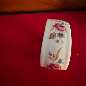 Vintage Countess Fine Bone China Napkin Ring Holder: Hand-painted Roses ...