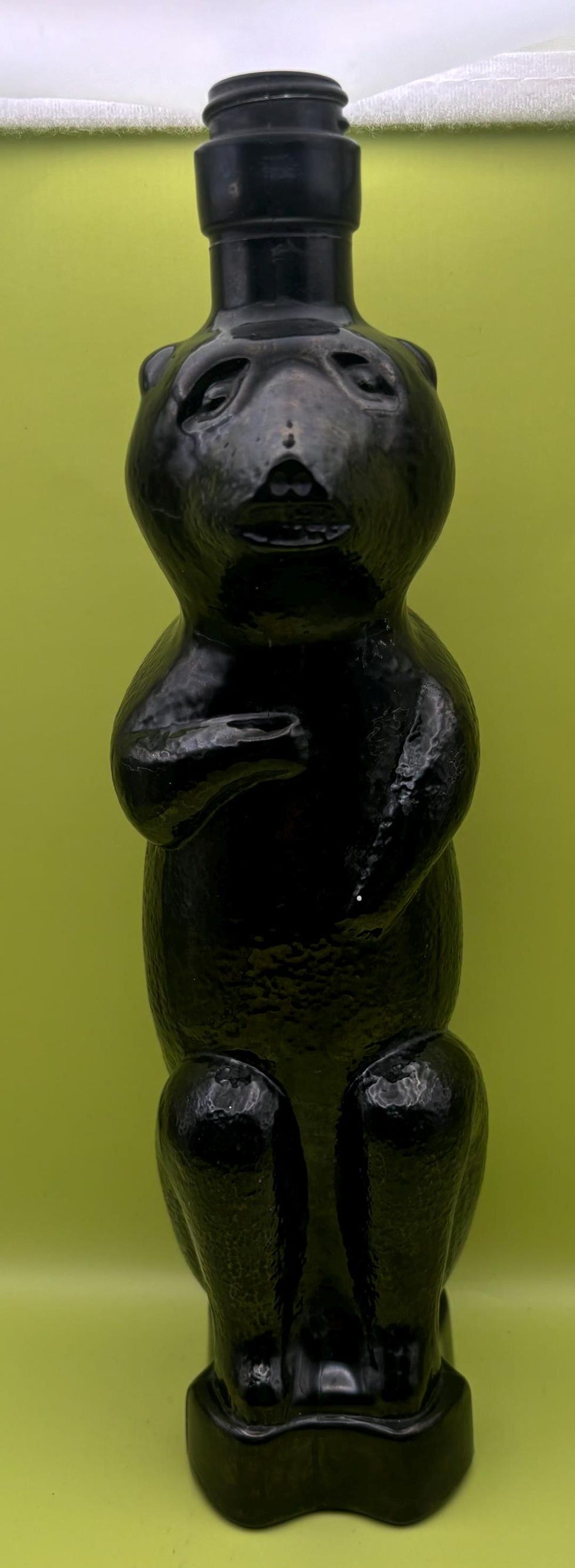 Vintage Smirnoff Kummel Black Bear Glass Decanter Lover Antiques and ...