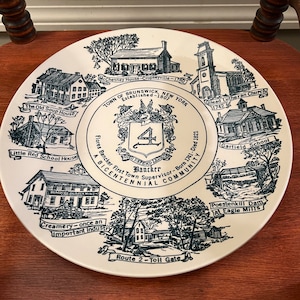 Vintage Town of Brunswick Historic Bicentennial Hooper Advertising ...