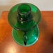 Vintage Blenko Style Green Candlestick Holder With Bell Bottom - Etsy