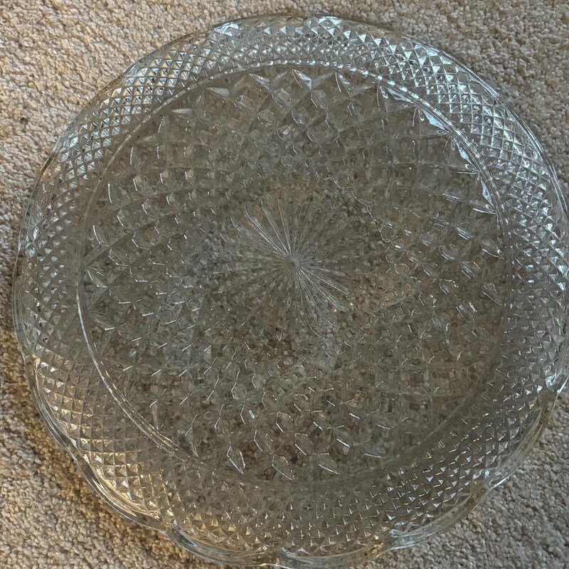 Crystal Serving Tray - Etsy