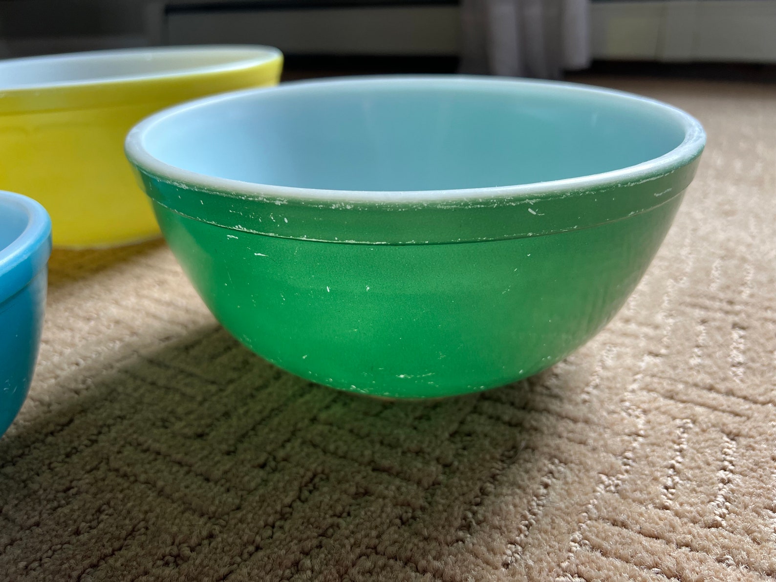 Vintage Pyrex Set of 3 Mixing Bowls Lover Antiques and Vintage - Etsy