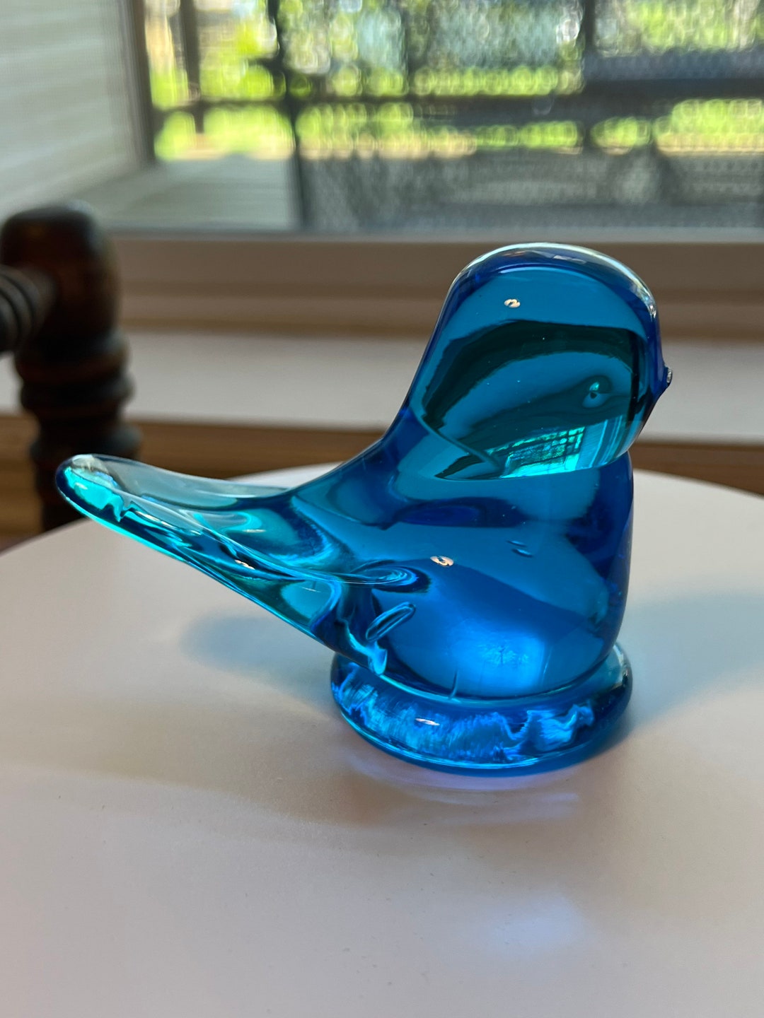 Vintage Bluebird of Happiness Signed W. Ward, 1995 Art Glass Artwork ...