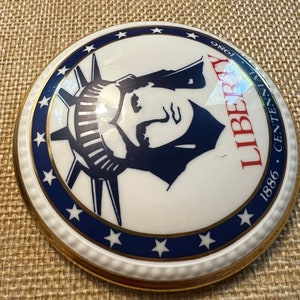 Vintage Liberty Trinket Box by Villeroy & Boch USA Lady Liberty ...