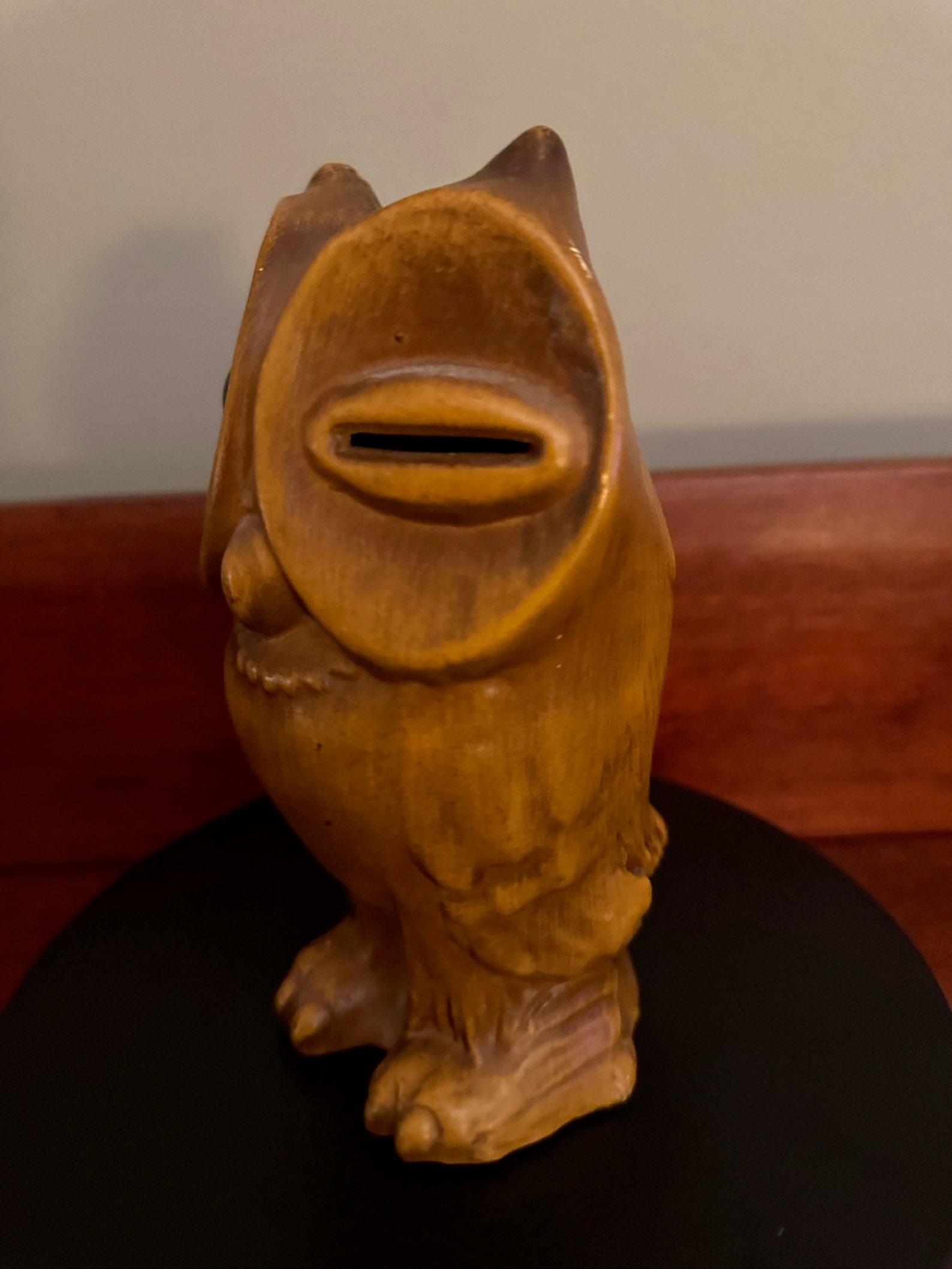Vintage Haeger Winking Owl Coin Bank #8036, Brown Owl Bank, Winking Owl ...