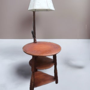Cushman Colonial Creations Three Shelf Table Lamp No. 5-102 Rustic ...