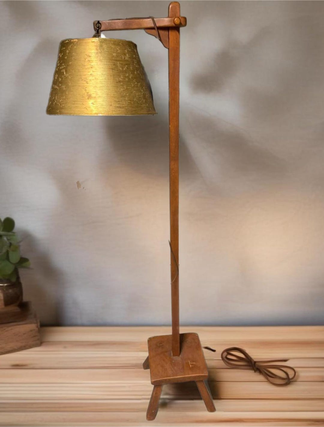 Cushman Colonial Creations Bridge Lamp No. 3-82 Rustic Cushman Lamp ...