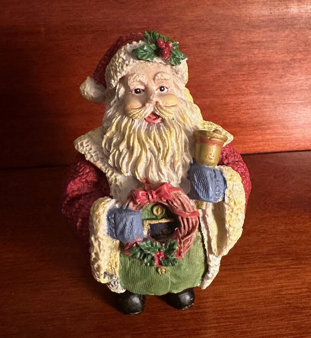Vintage Russ Sculpstone Santa Claus Figurine: Christmas Decoration - Etsy