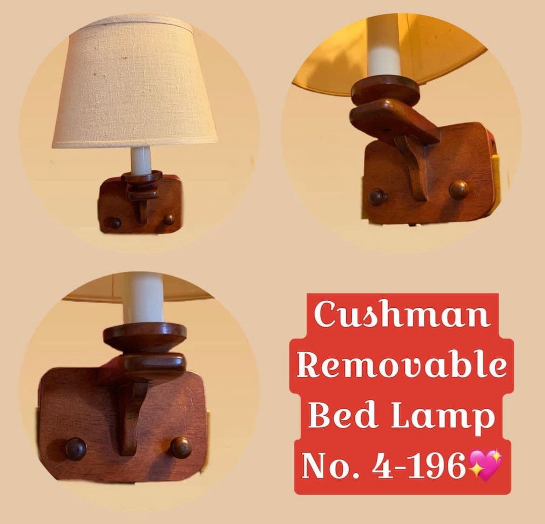 Cushman Colonial Creations Removable Bed Lamp 4-196 With Original Shade ...