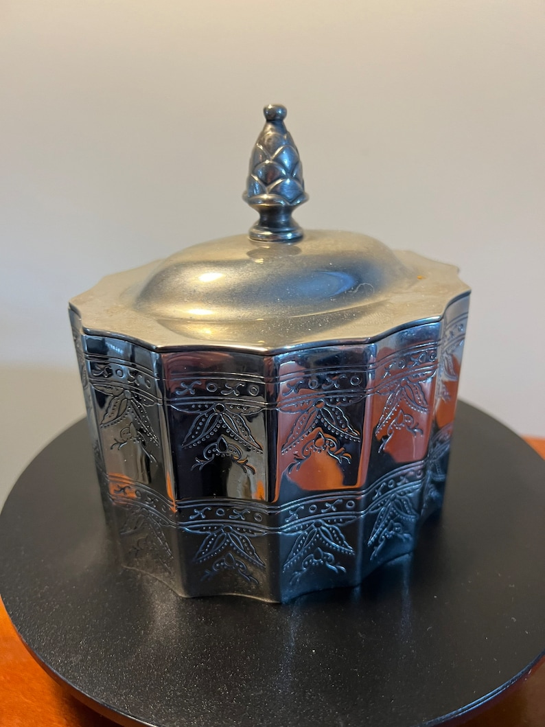 Vintage Godinger Silver Plate 1991 Oval Trinket Jewelry Box - Etsy