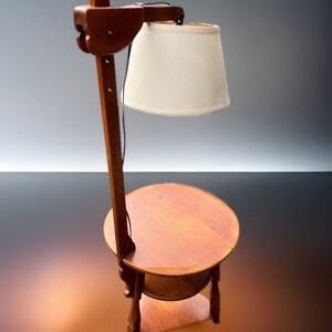 Cushman Colonial Creations Three Shelf Table Lamp No. 5-102, Rustic ...