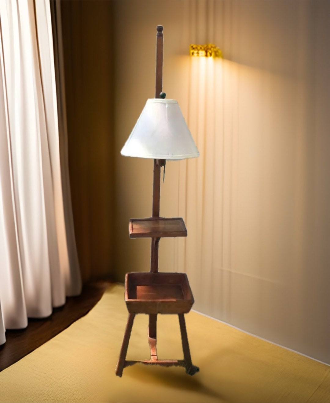 Rare Cushman Colonial Bridge Lamp No. 3-29: Vintage Tray Lamp, 1933-36 ...