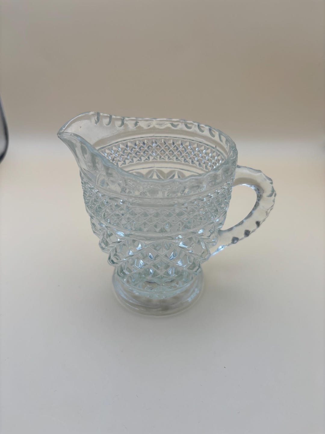 Vintage Wexford Glass Pitcher Cut Crystal Glass Art Lover Antiques and ...