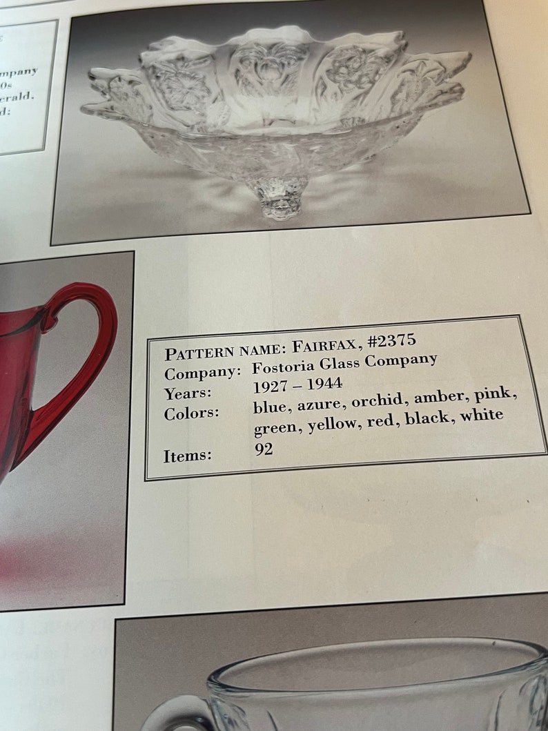 Florences Glassware Pattern Identification Guide, Glass Book From 1920’s- 1960’s, Glass Art Book ...