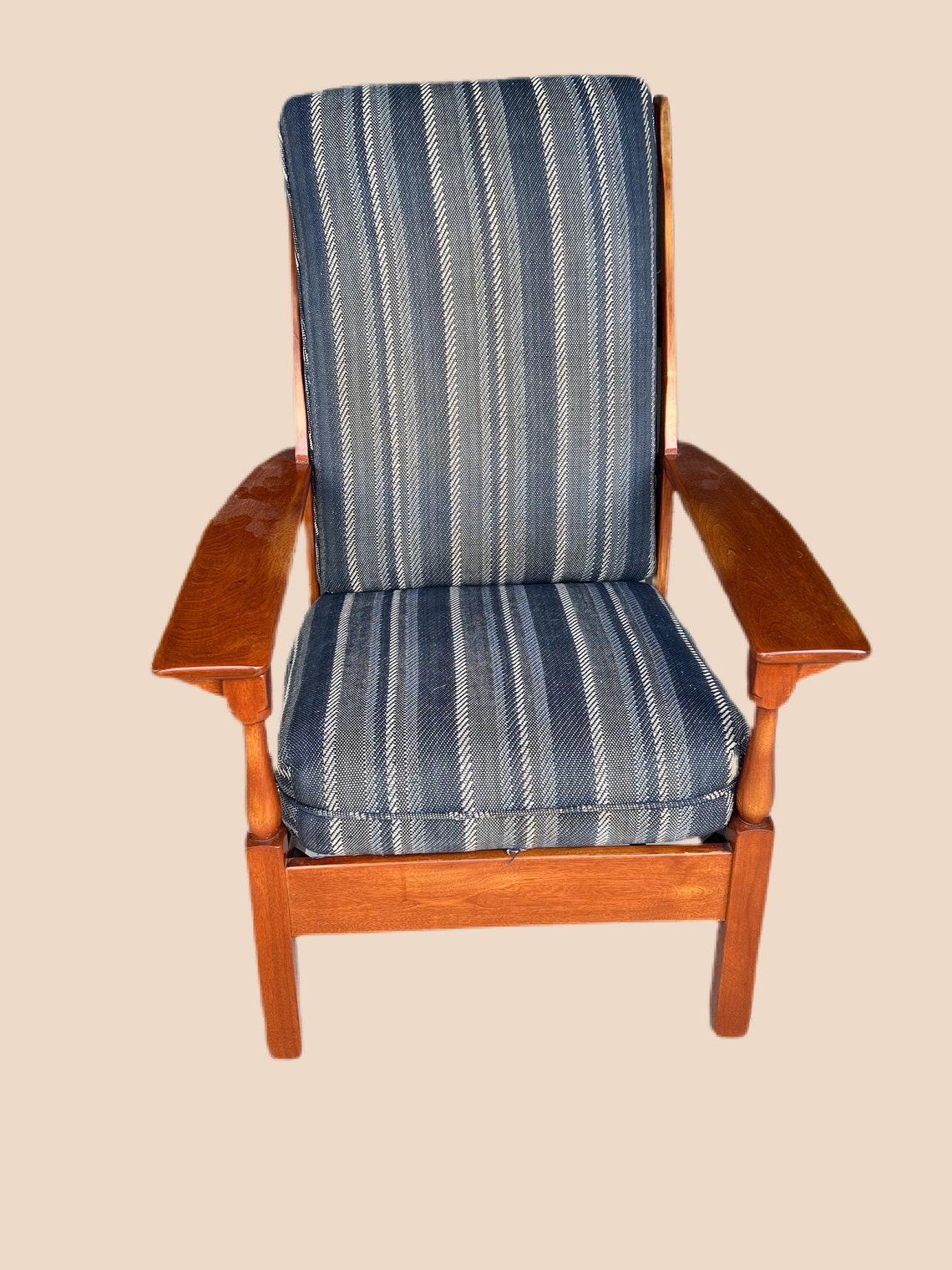 Cushman Mid Century Modern Fairfield High Back Chair No. 082 | Etsy