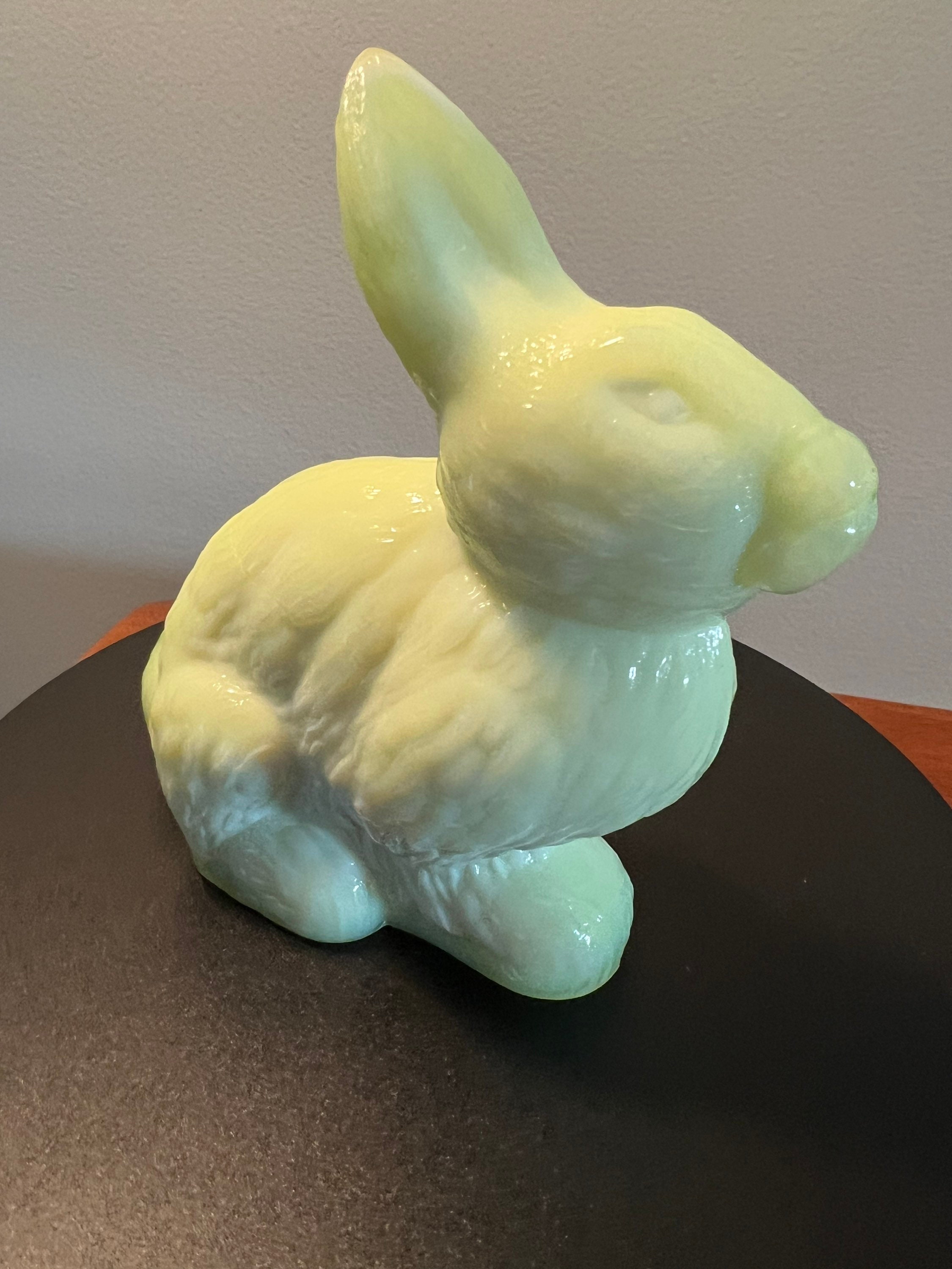 Vintage Mosser Rabbit Vaseline Uranium Bunny Glows Green - Etsy