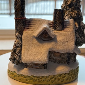 Vintage David Winter Snow Cottage 1984 Handmade Cottage Hand Painted ...