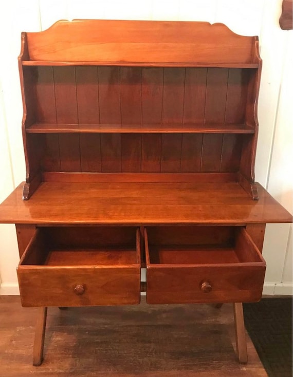 Cushman Colonial Creations North Shore Cross Base Dresser Hutch No. 3 176 Mid Century Modern Lines Vintage Furniture Etsy