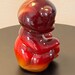 Vintage Fenton Bear Ruby Marble Slag Glass 1984 Levay Special Order - Etsy
