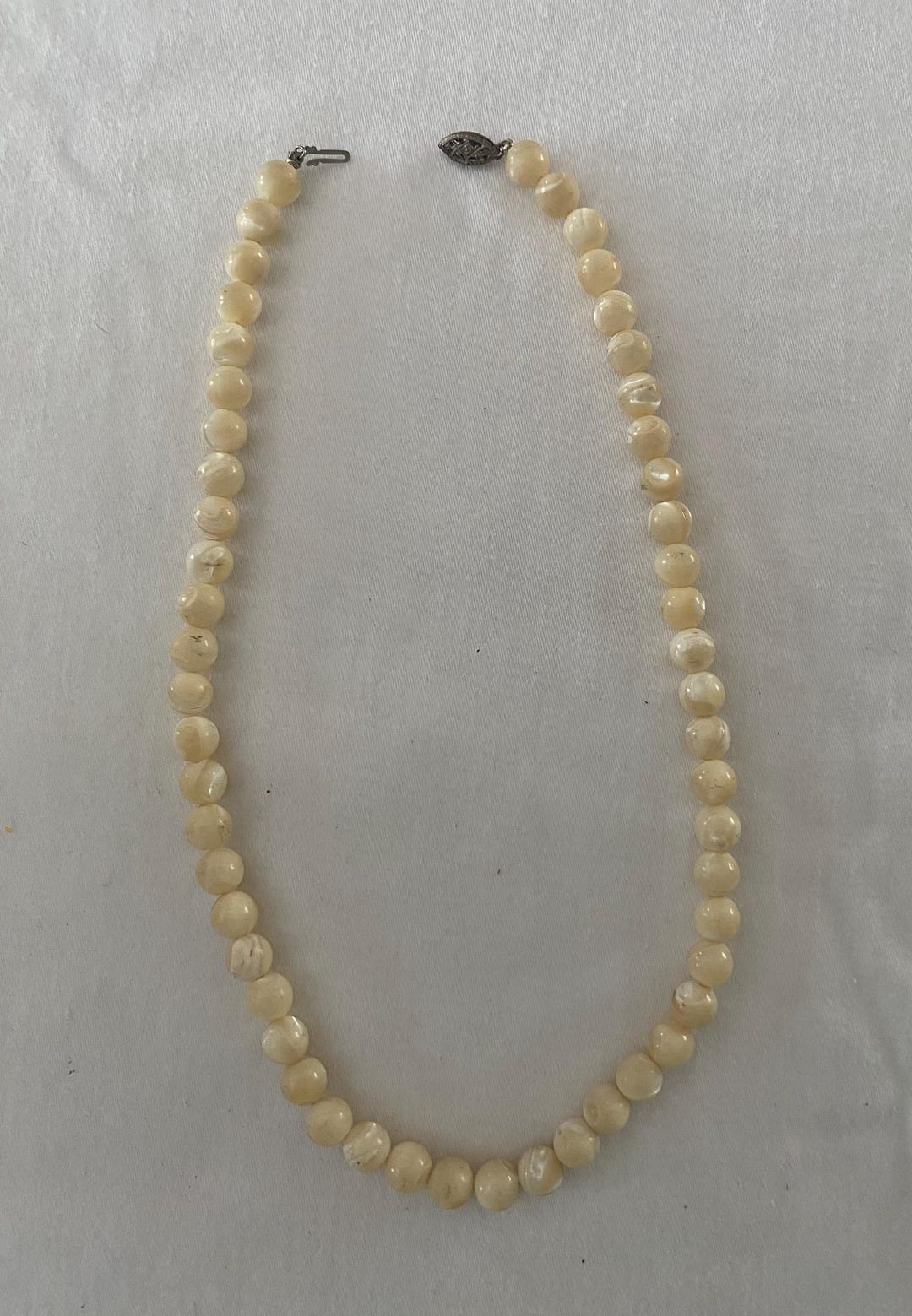 Mother of Pearl Beaded Necklace MOP Jewelry Unique Gifts Galore at ...