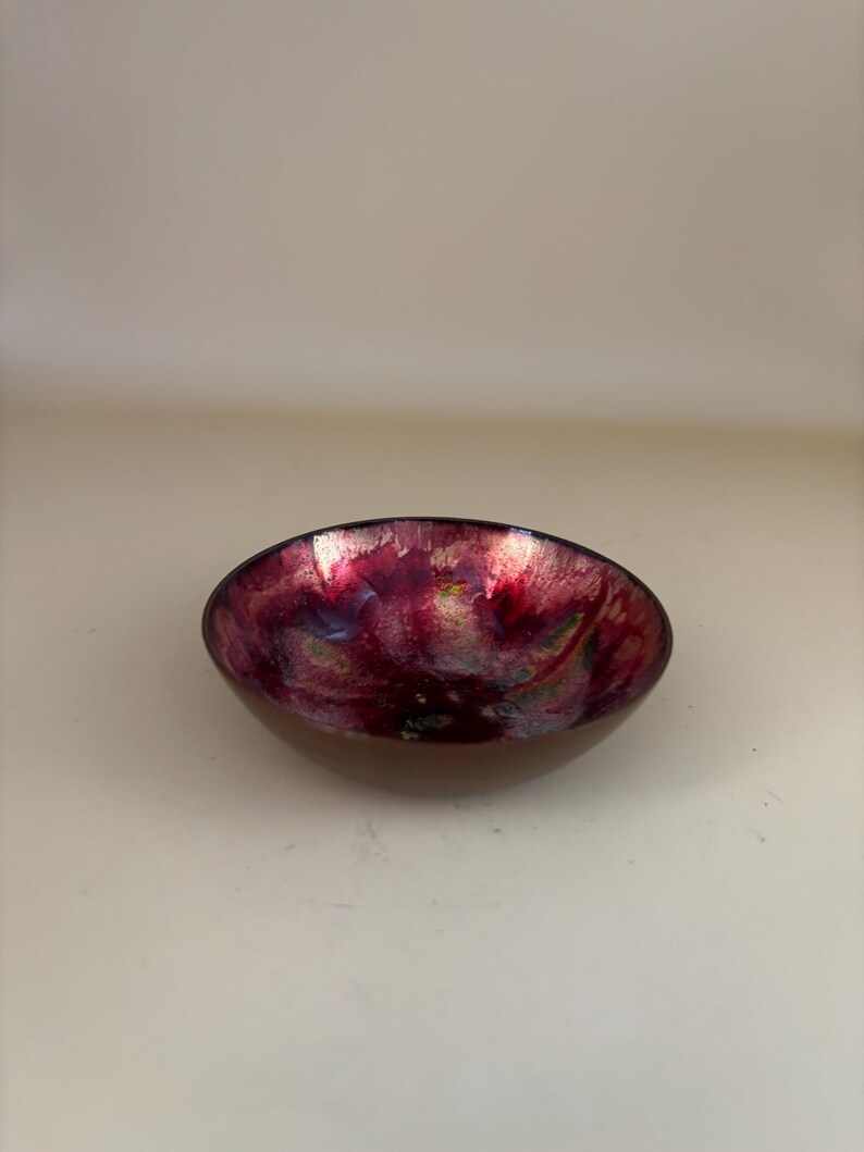 Pewabic Style Pottery Copper With Iridescent Lace, Bovano Enamel on ...