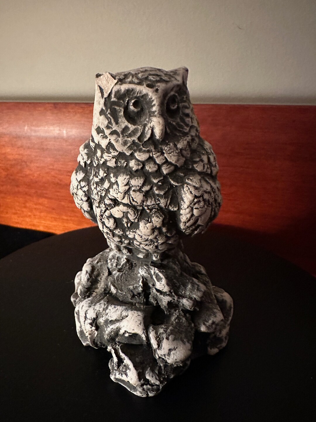 Mount St. Helen's Ash Owl Figurine: Signed Clay Collectible - Etsy
