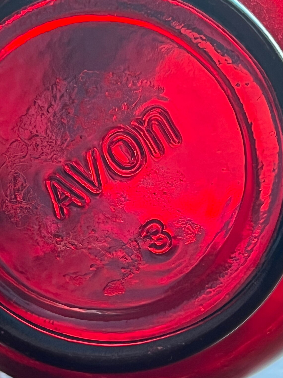 1980s Avon Ruby Red Glass Strawberry Bath Foam Decanter Bottle - Etsy