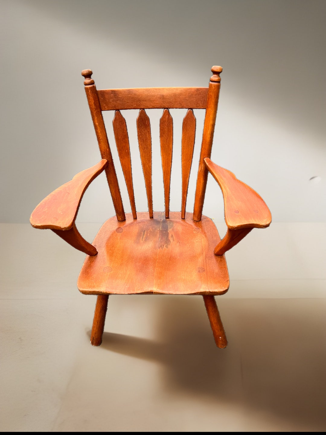 Vintage Cushman Colonial Searsburg Chair, Round Post Accent Chair - Etsy