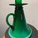 Vintage Blenko Style Green Candlestick Holder With Bell Bottom - Etsy