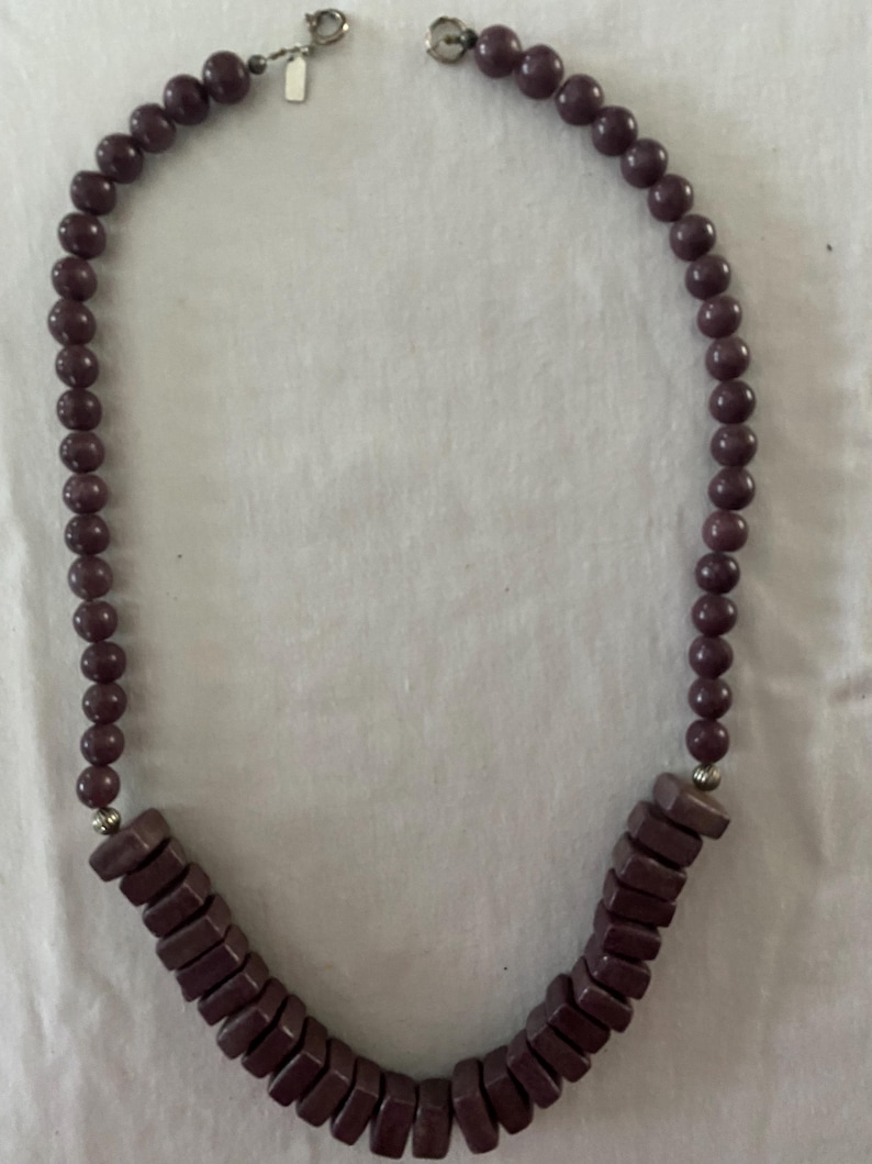 Vintage Karla Jordan Necklace Brown Beaded Jewelry Lover Antiques and ...