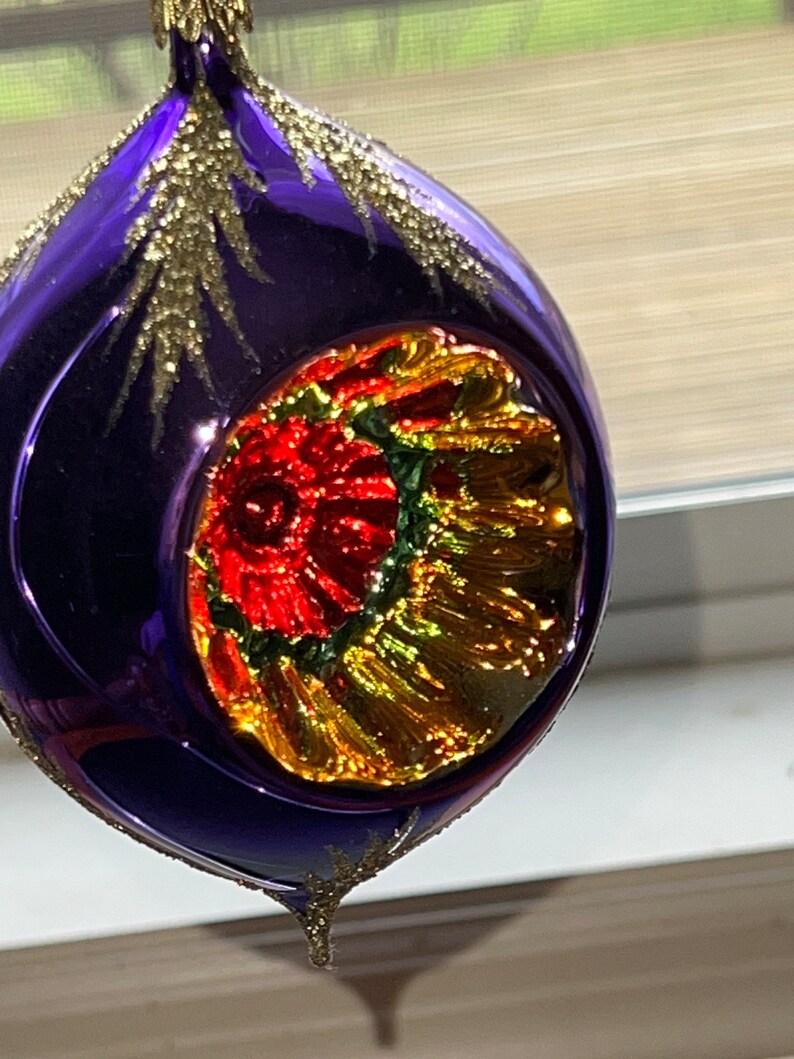 Vintage Germany Glass Ornament Glass Art Mid Century Modern - Etsy