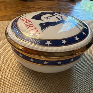 Vintage Liberty Trinket Box by Villeroy & Boch USA Lady Liberty ...