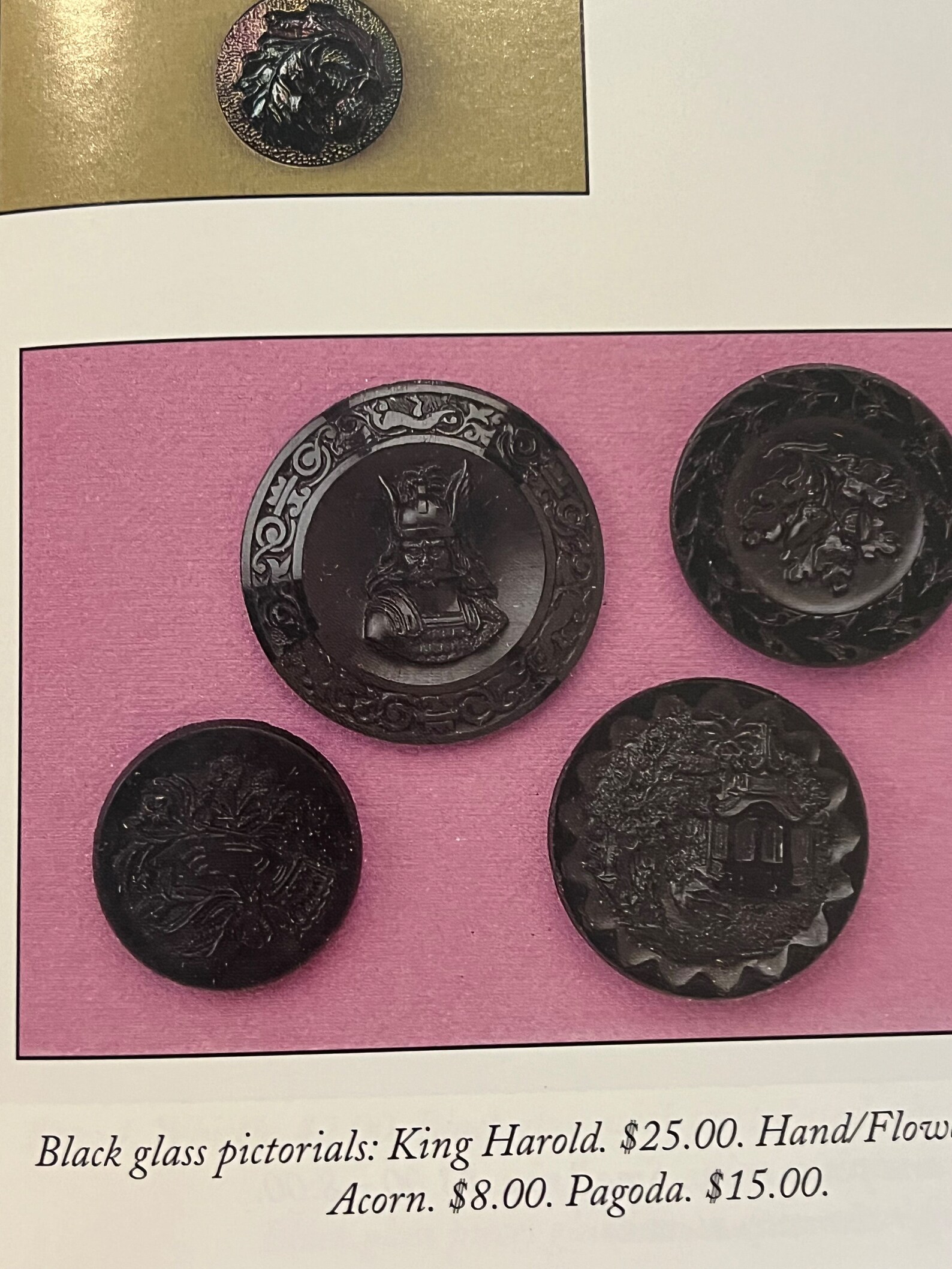 Antique & Collectible Buttons Identification Guide Book by Debra J ...