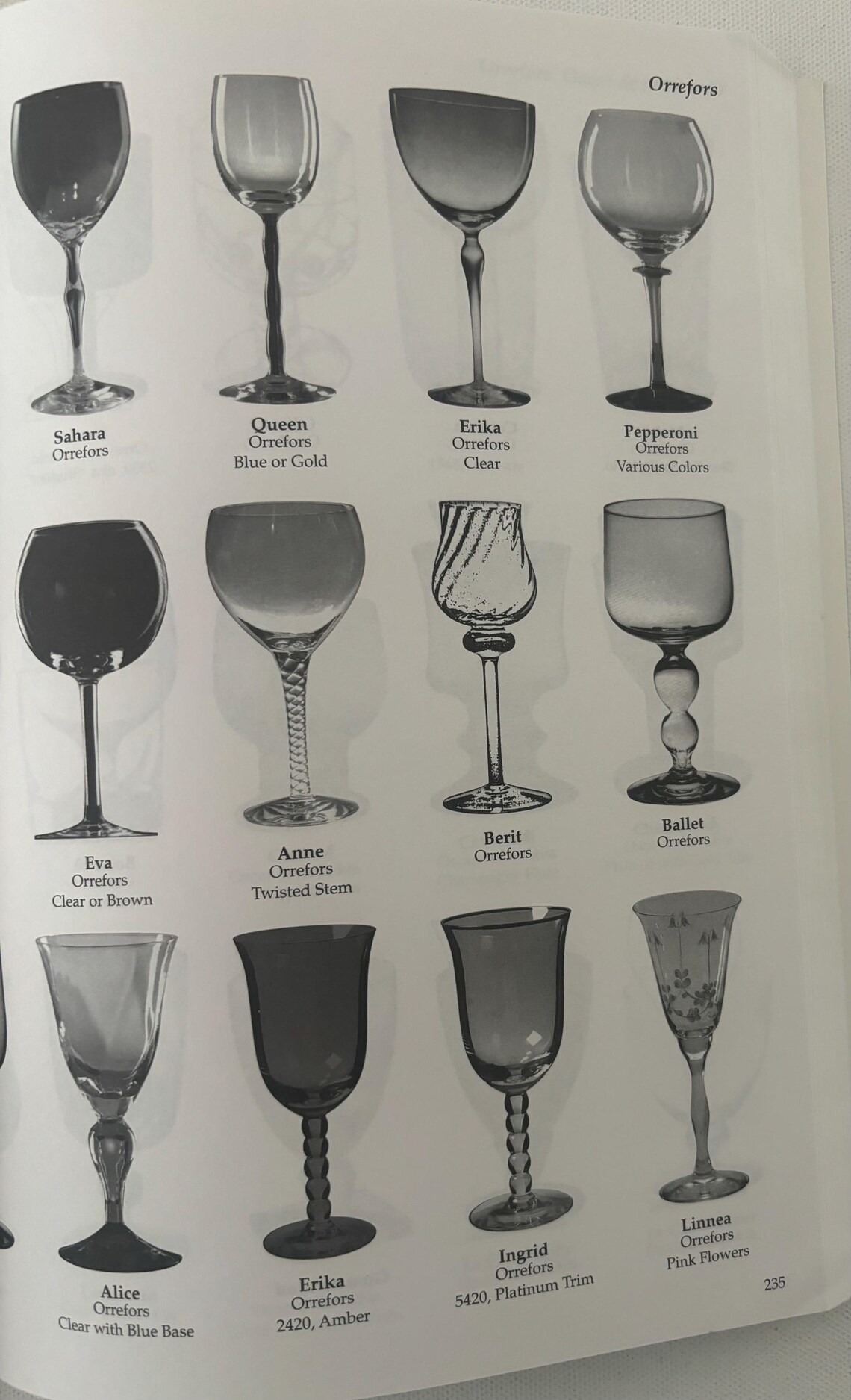 Crystal Stemware Identification Guide Book by Bob Page and Dale ...