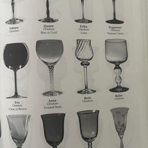 Crystal Stemware Identification Guide Book by Bob Page and Dale Frederiksen Lover Antiques and ...