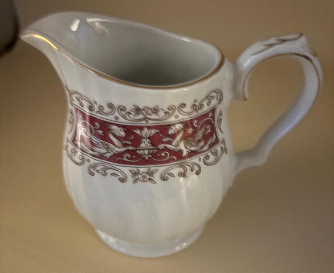 Vintage Myott Creamer Made in England, Small Mini Pitcher, Red and ...
