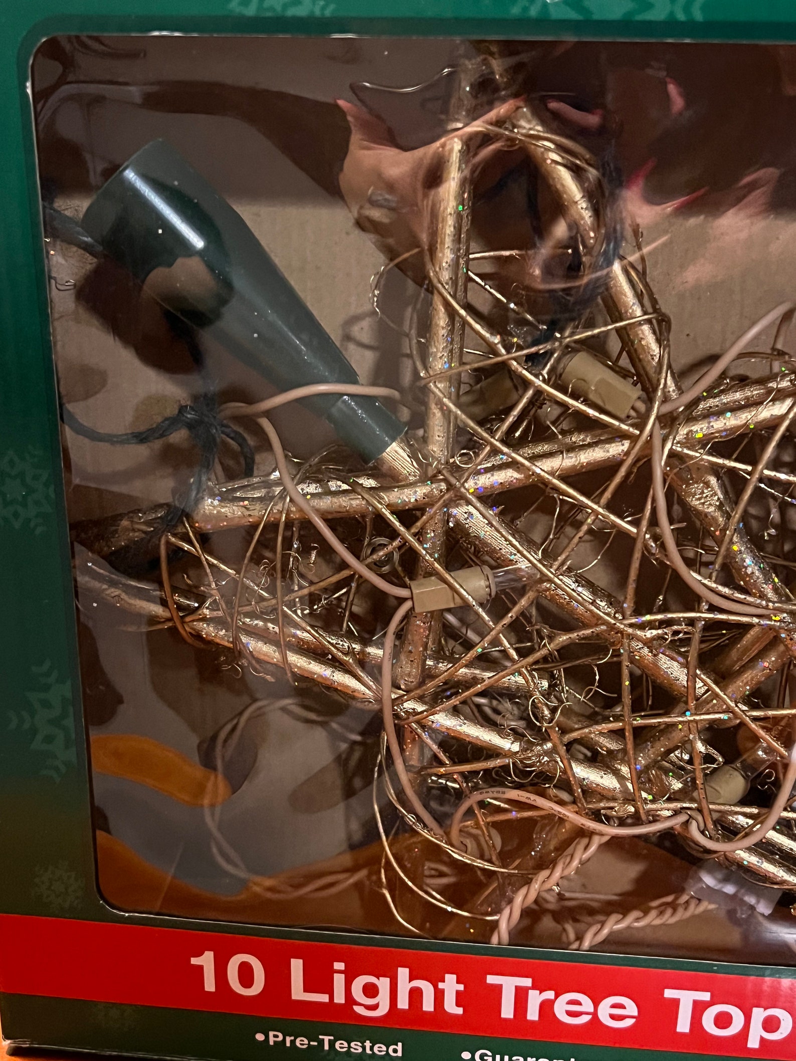 Vintage Kurt S. Adler 10 Light Tree Topper Star Holidays - Etsy