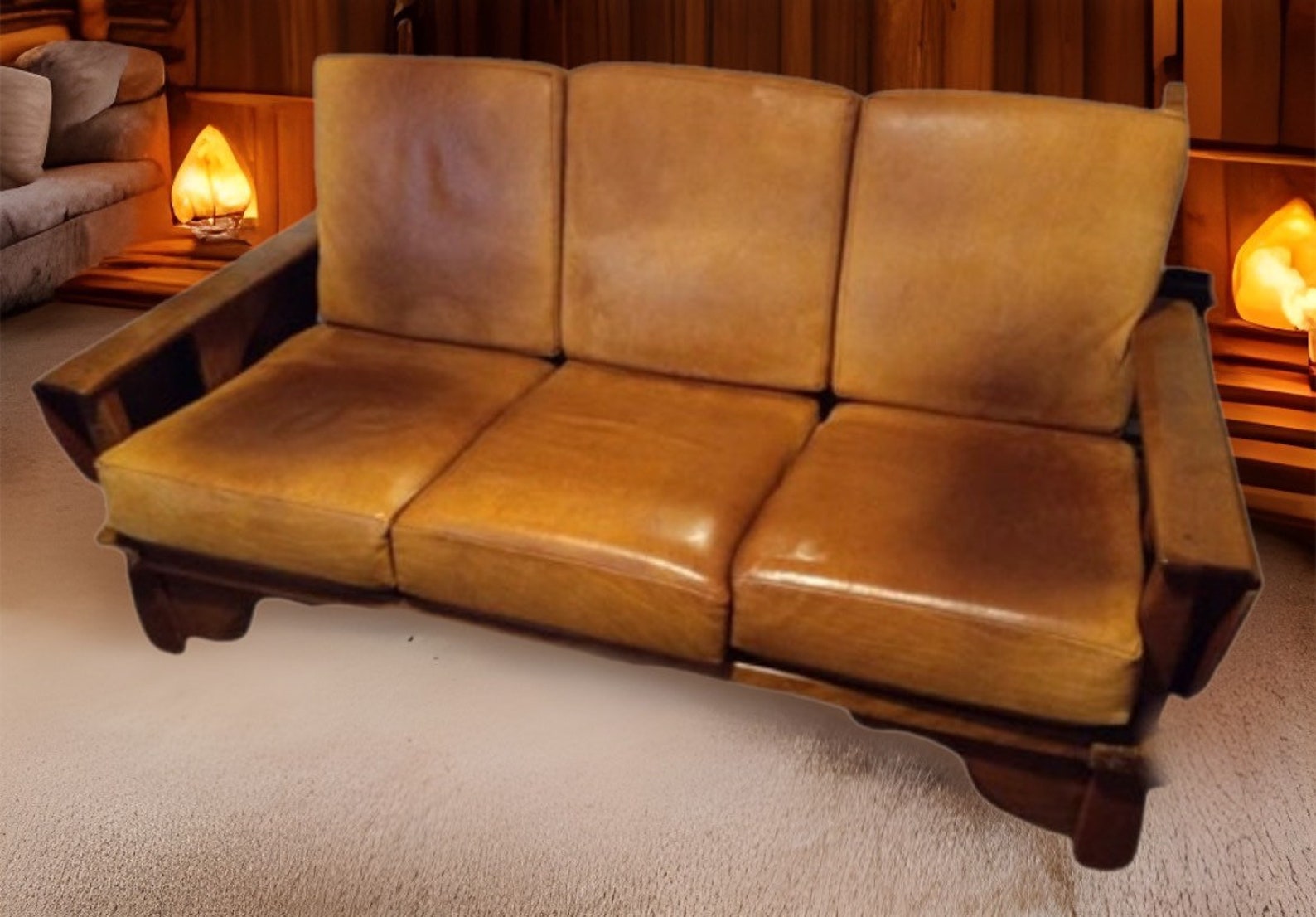 Cushman Colonial Creations Old Bennington Settle No. 5-95-3, Paddle Arm ...