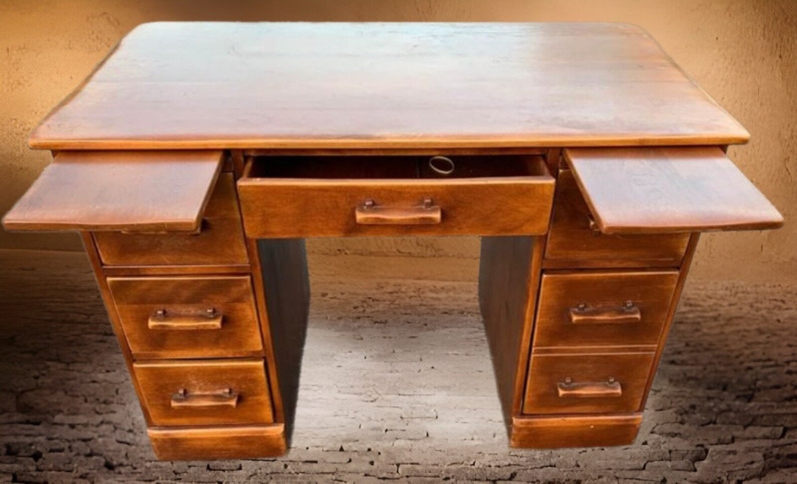 Cushman Colonial Creations Bank Drawer Desk No. 5-12, Cushman Vanity ...