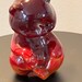 Vintage Fenton Bear Ruby Marble Slag Glass 1984 Levay Special Order - Etsy