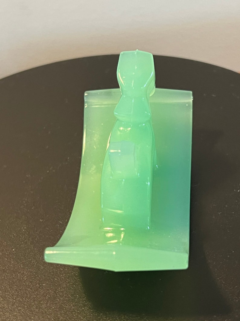 Vintage Jadeite Scottie Dog Ink Blotter Green Houze Glass Art - Etsy