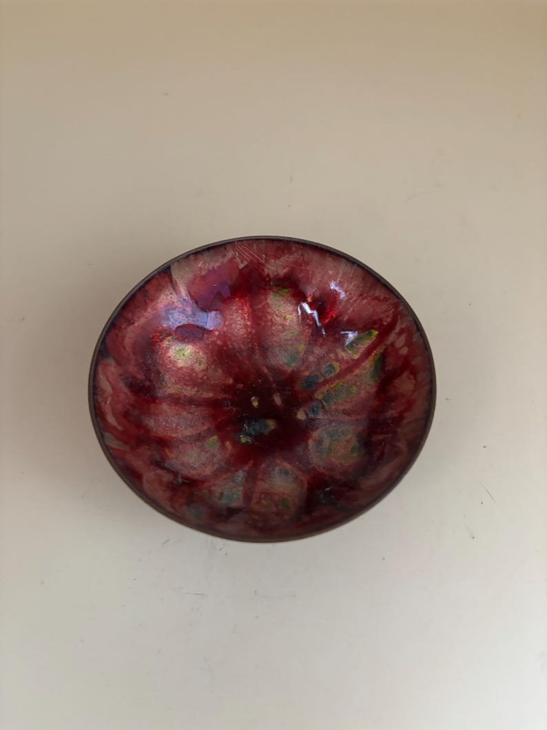 Pewabic Style Pottery Copper With Iridescent Lace, Bovano Enamel on ...