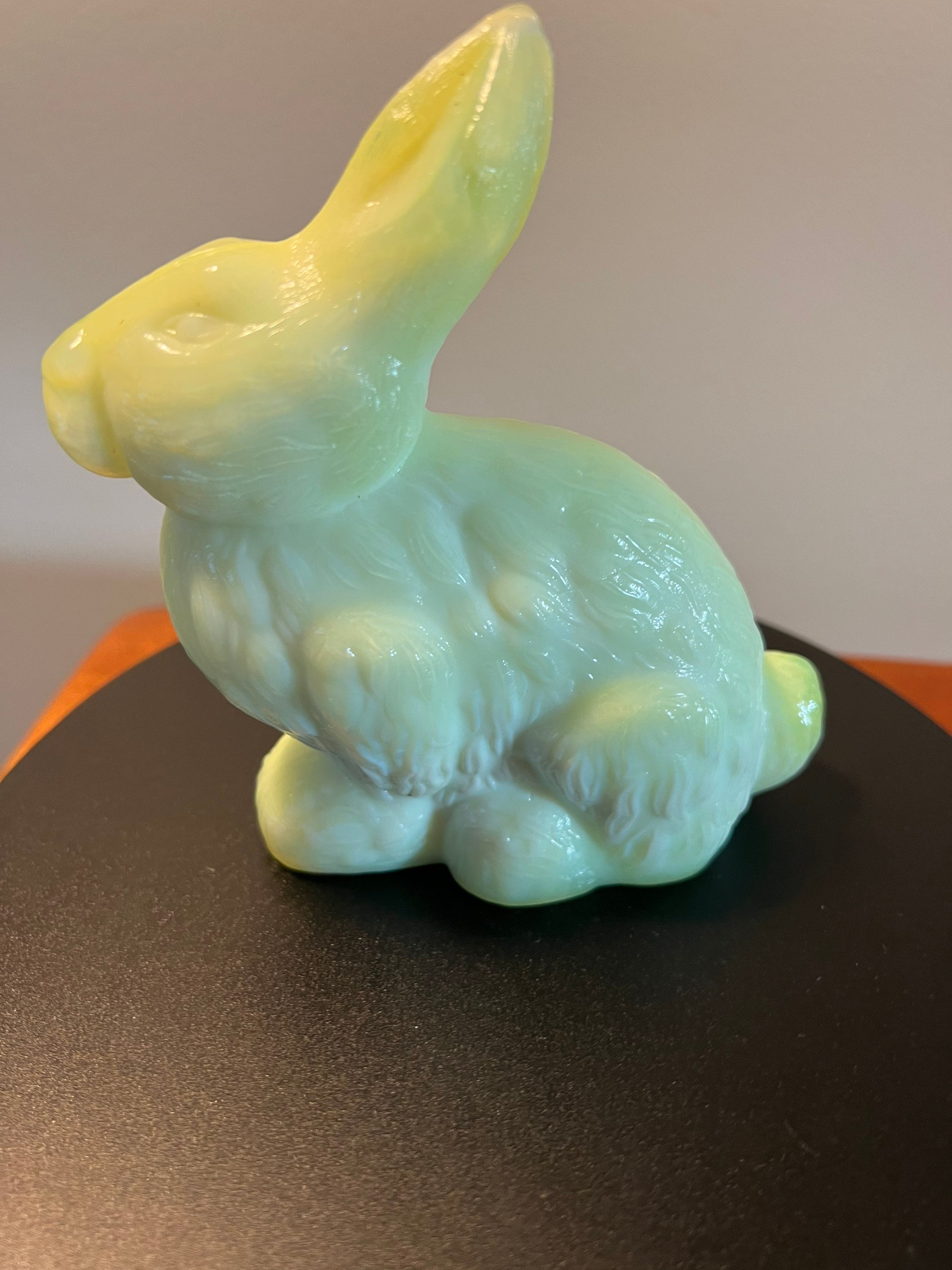 Vintage Mosser Rabbit Vaseline Uranium Bunny Glows Green - Etsy