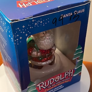 Vintage Santa Claus Ornament: Rudolph the Red-nosed Reindeer, Brass Key ...