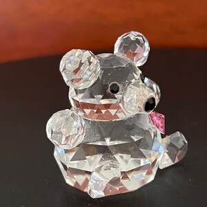 Swarovski Crystal Pink Heart Birthday Bear, Princess Mo Mini Color ...